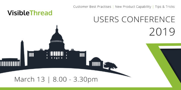 VisibleThread Users Conference 2019 Drive better efficiency & Compliance