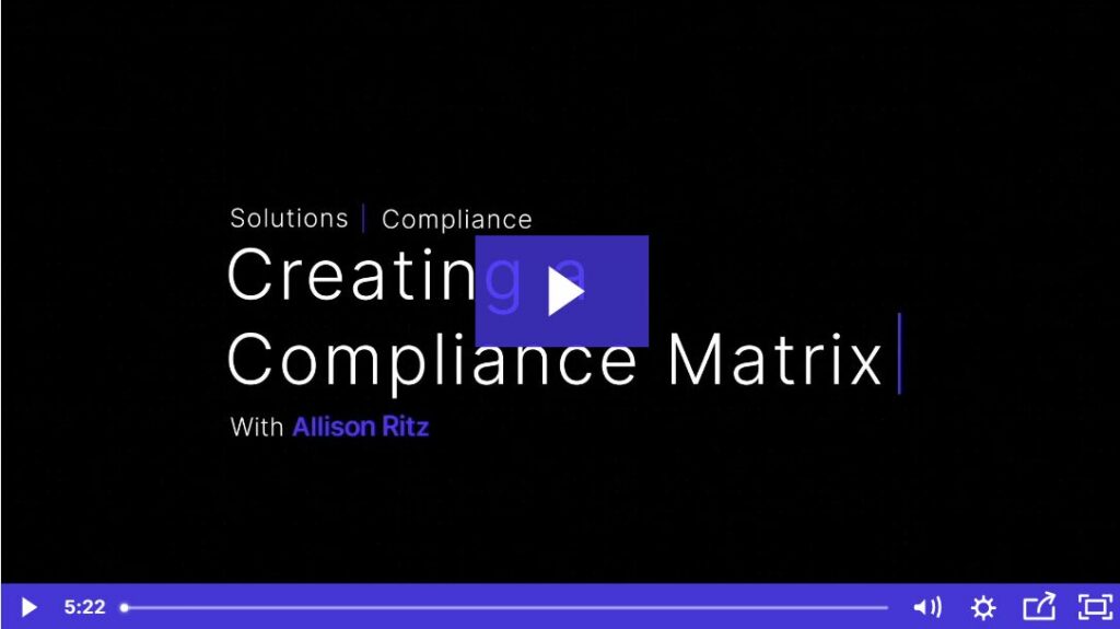 What Is A Compliance Matrix And How Can You Build One?