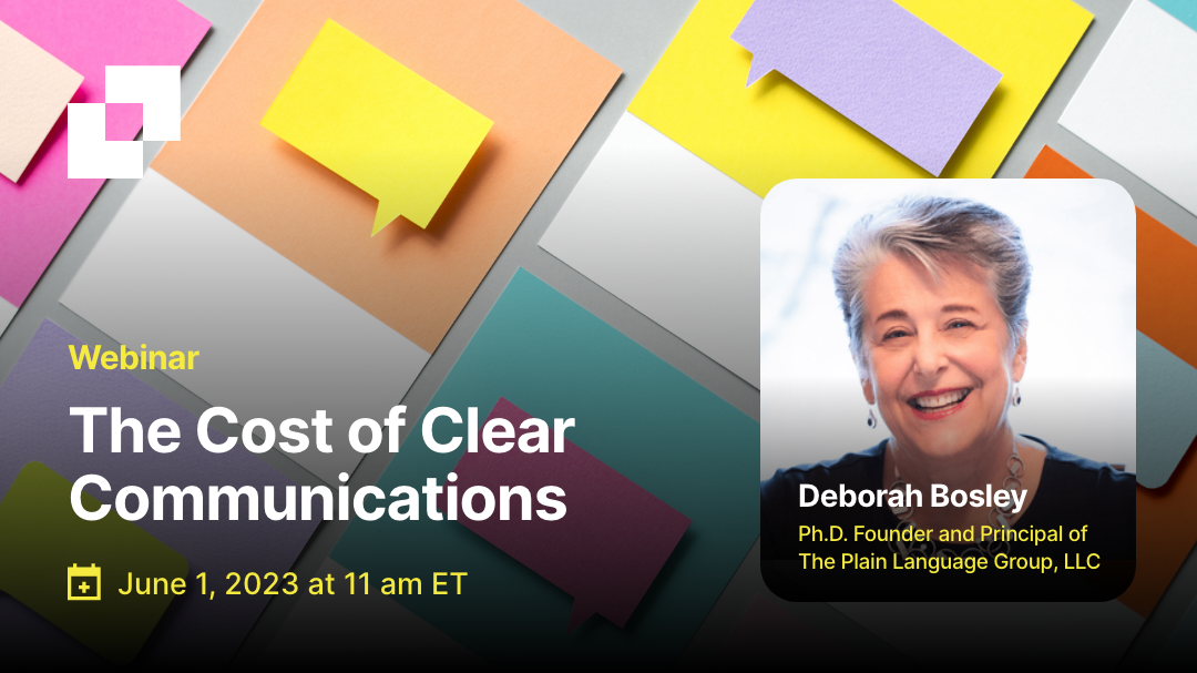 Webinar: The Cost of Clear Communications