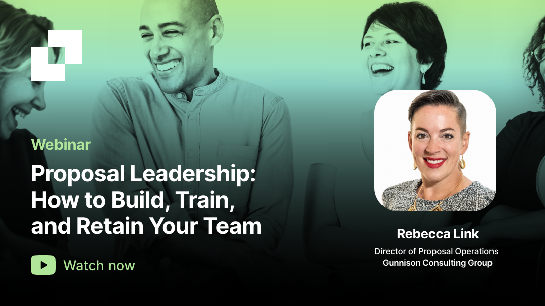 Leading Proposals: Team Building, Training, and Retention