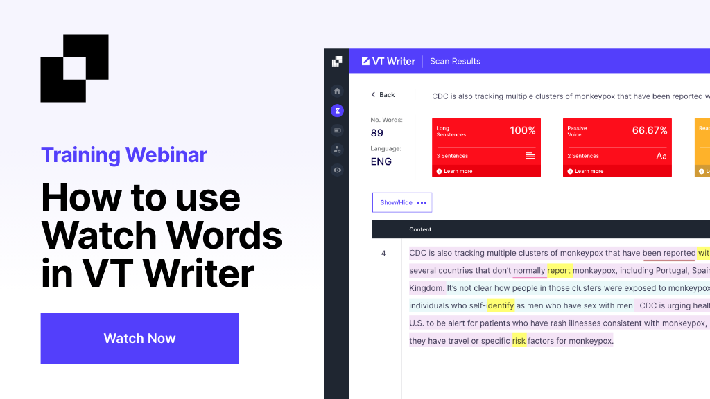 How to Use Watch Words in VT Writer
