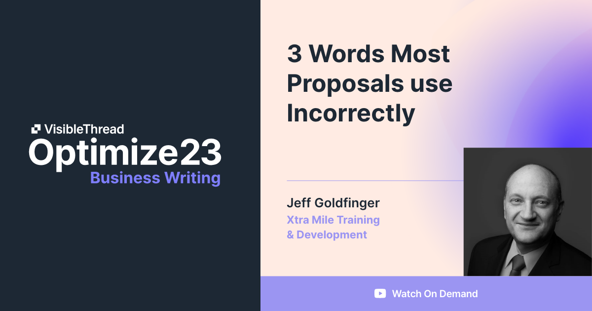 Optimize23 - 3 Words Most Proposals Use Incorrectly
