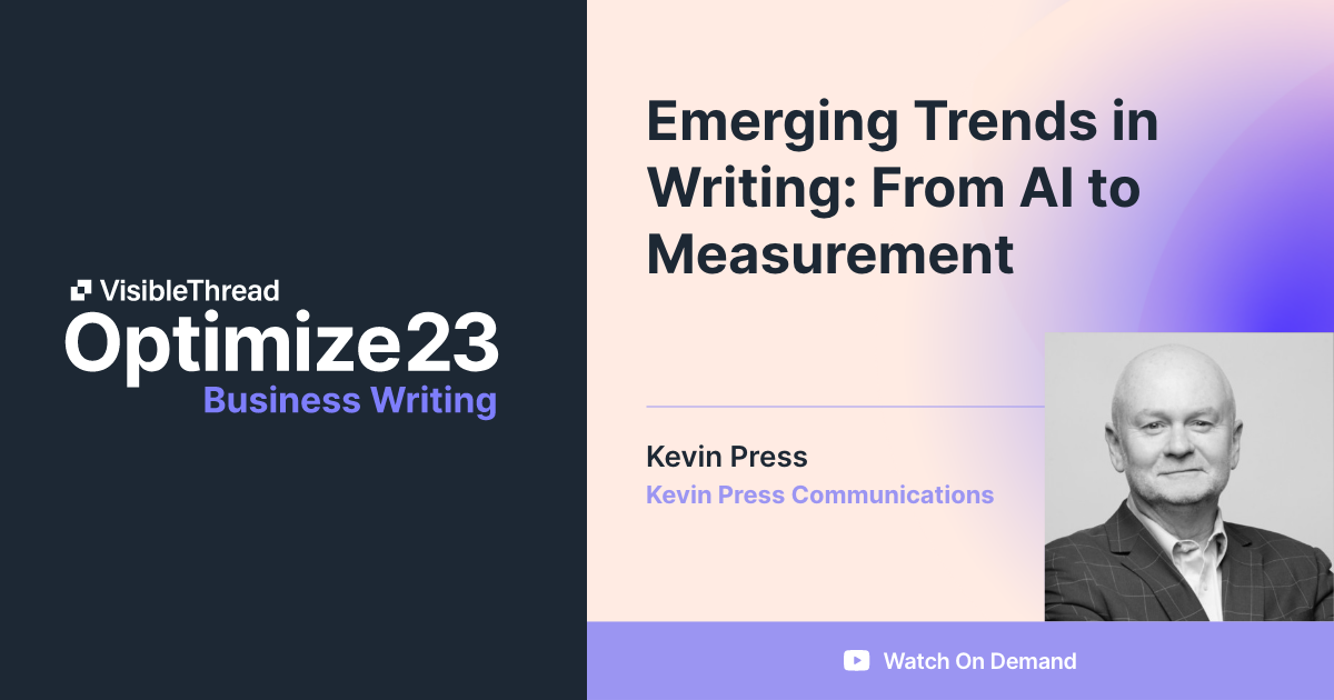 Emerging Trends in Writing - From AI to Measurement