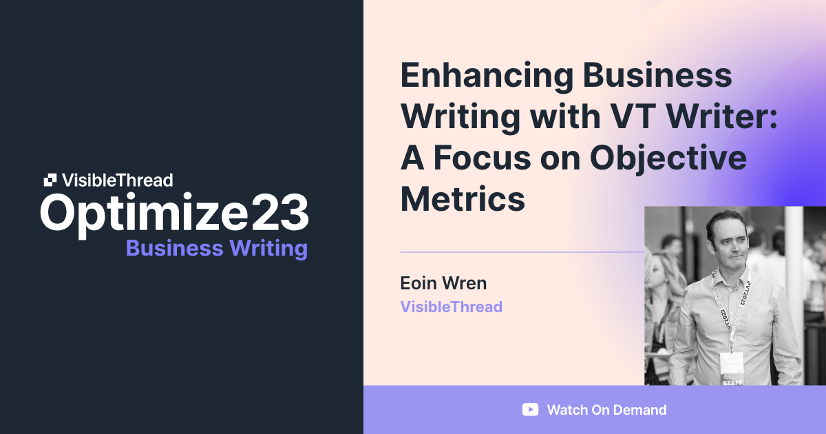Optimize23 - Enhancing Business Writing with VT Writer