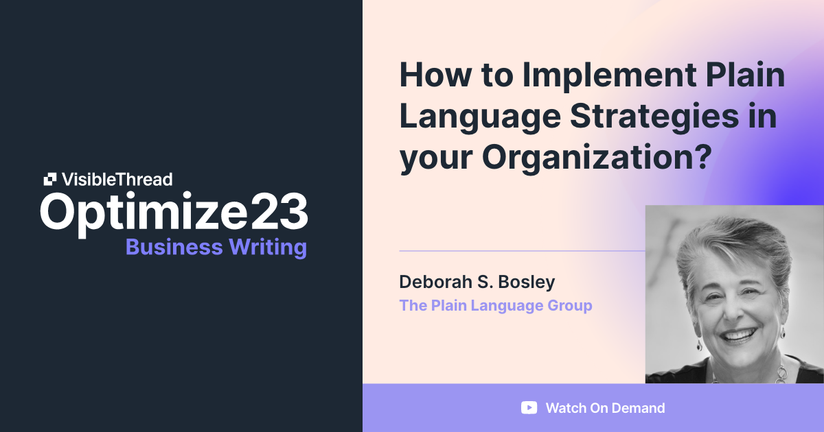 Plain Language | Implementing Strategies in your Organization