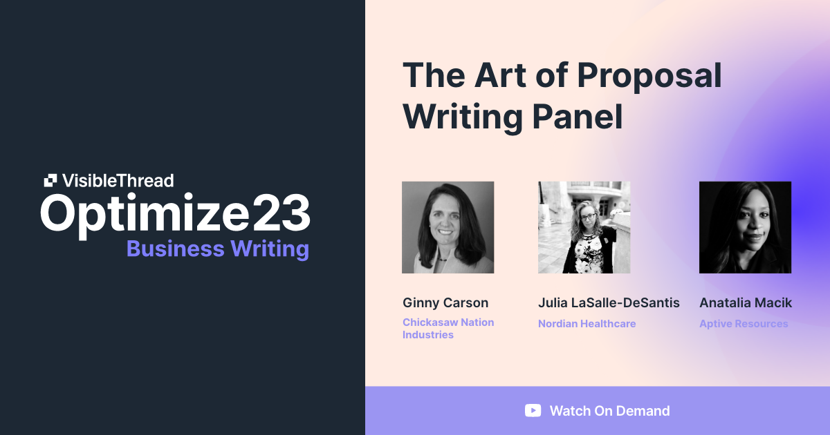 The Art of Proposal Writing - Optimize23 Business Writing