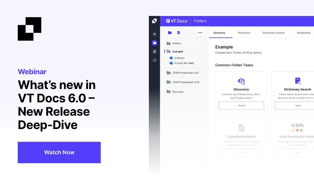 What's new in VT Docs 6.0 - New Release Deep-Dive