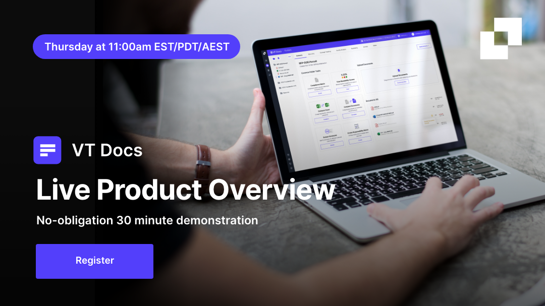 Live Product Overview of VT Docs