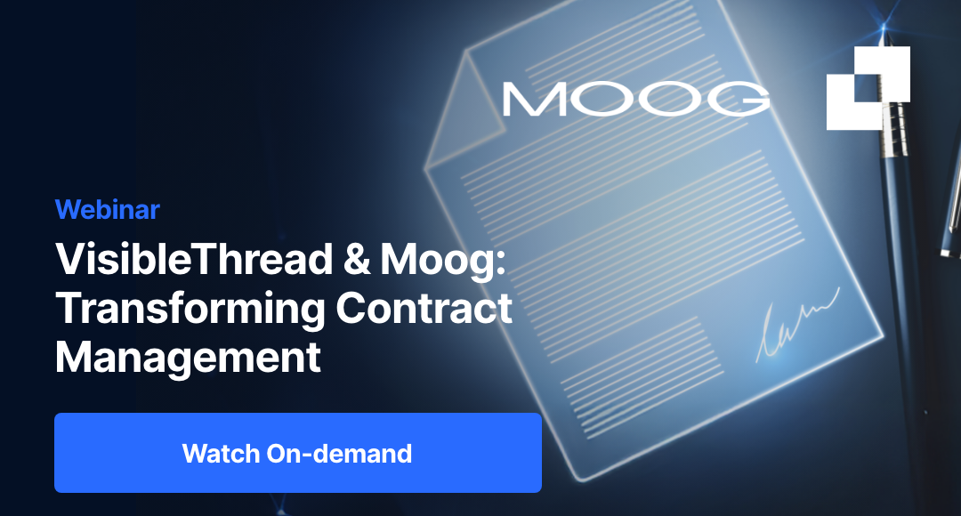 VisibleThread & Moog: Transforming Contract Management